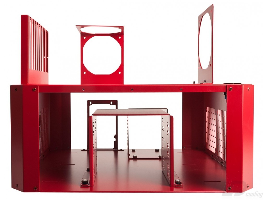 LD PC-V4 Bench Table - Red - LD Cooling Computer Cases