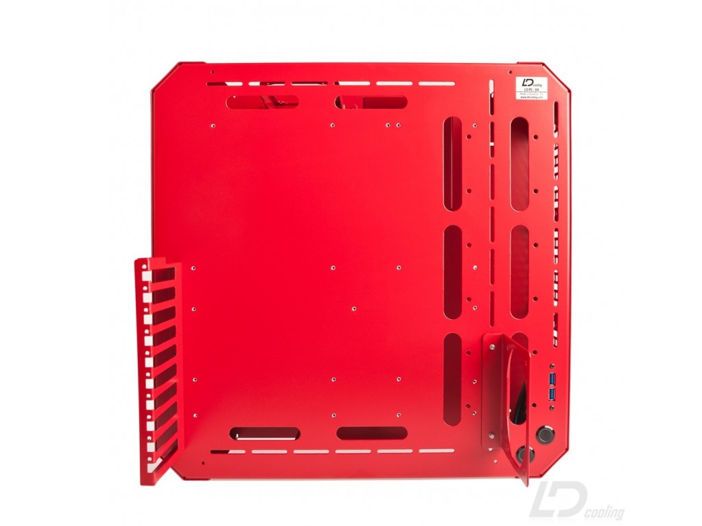 LD PC-V4 Bench Table - Red - LD Cooling Computer Cases