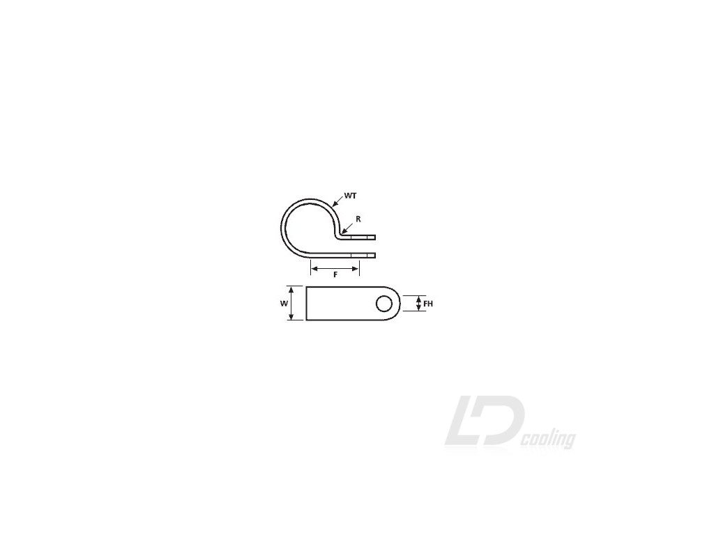 Cable Management Clip Black XL - 25 pack - LD Cooling Computer Cases