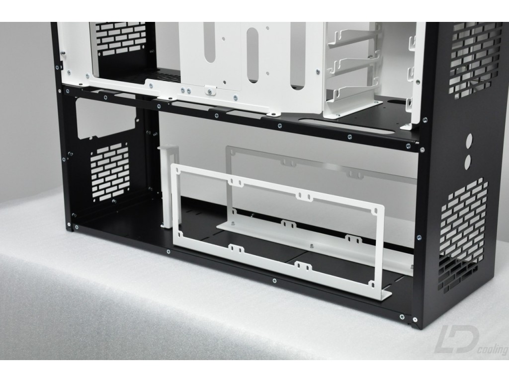 LD PC-V8 Reverse ATX/HPTX Black/White - LD Cooling Computer Cases
