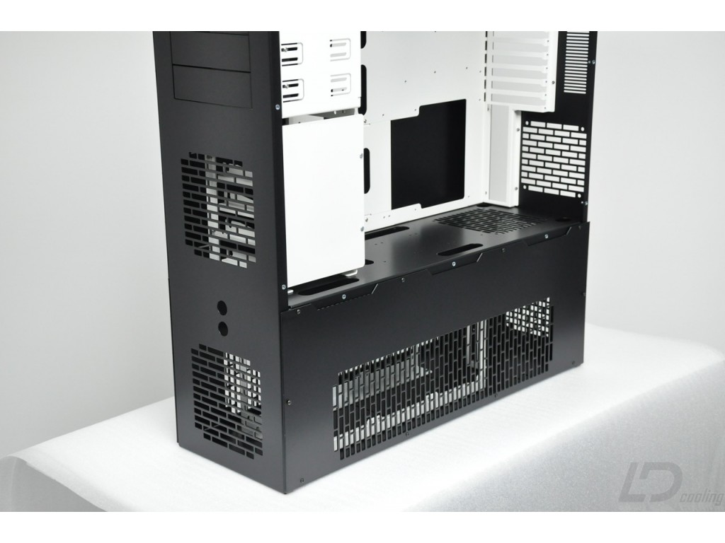 LD PC-V8 Reverse ATX/HPTX Black/White - LD Cooling Computer Cases