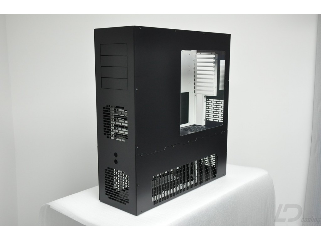 LD PC-V8 Reverse ATX/HPTX Black/White - LD Cooling Computer Cases