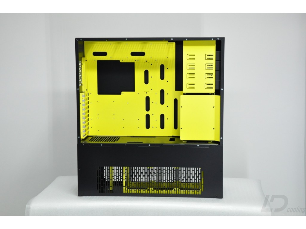 LD PC-V8 ATX/HPTX Black/Yellow - LD Cooling Computer Cases