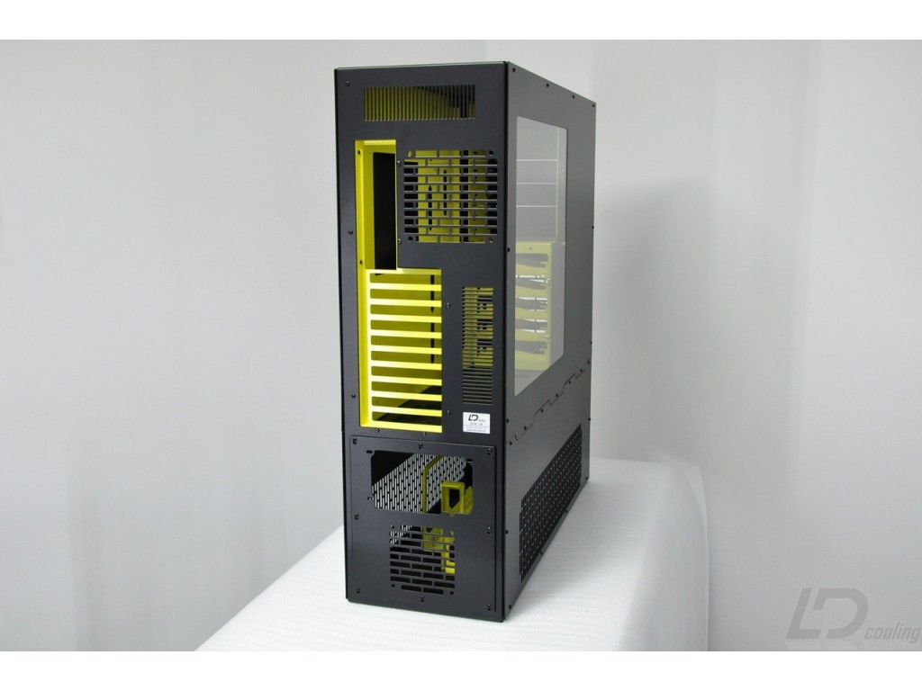 LD PC-V8 ATX/HPTX Black/Yellow - LD Cooling Computer Cases