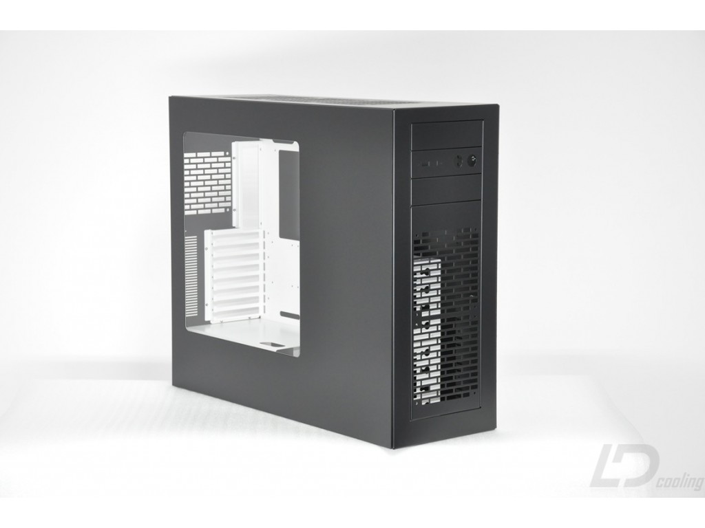 LD PC-V7 Black White 280/420 - LD Cooling Computer Cases