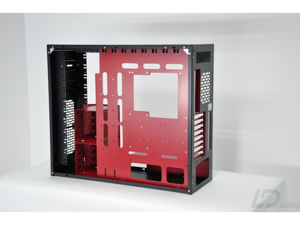 LD PC-V7 Black Red 240/360 - LD Cooling Computer Cases