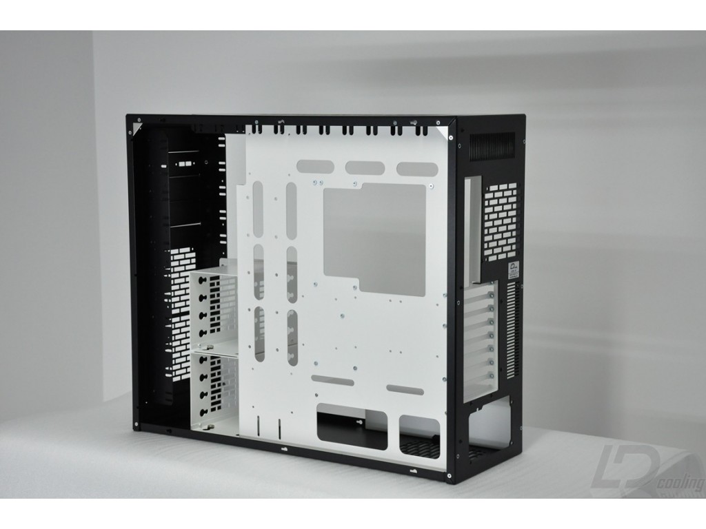 LD PC-V7 Black White 240/360 - LD Cooling Computer Cases