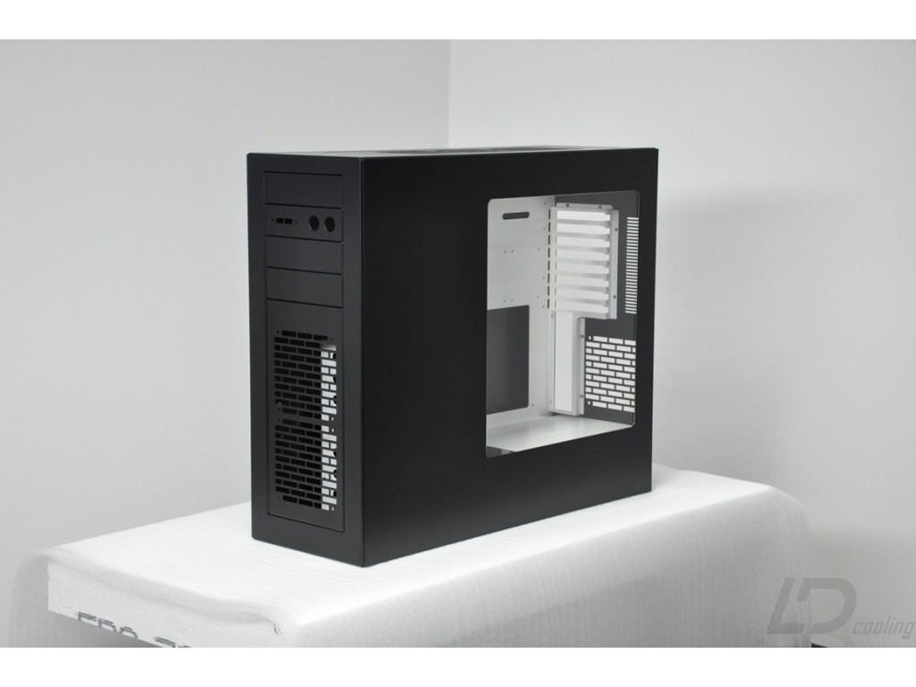LD PC-V7 Reverse Black White 240/360 - LD Cooling Computer Cases