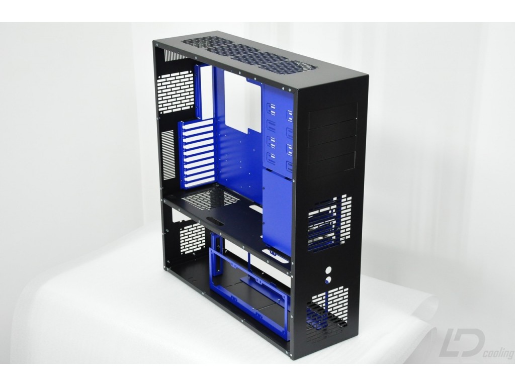LD PC-V8 Black/Blue - LD Cooling Computer Cases