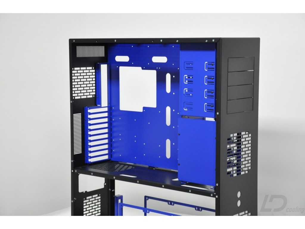 LD PC-V8 Black/Blue - LD Cooling Computer Cases