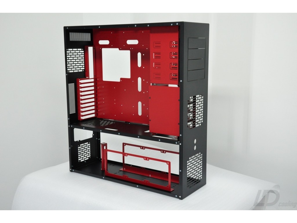 LD PC-V8 ATX/HPTX Black/Red - LD Cooling Computer Cases
