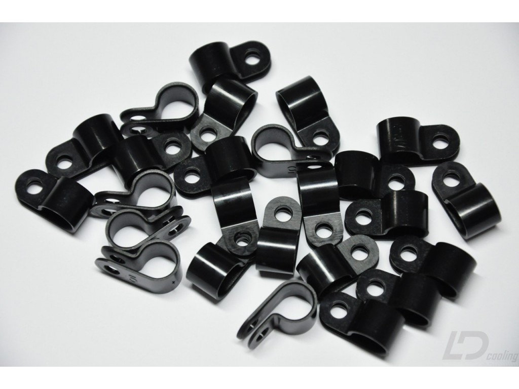 Cable Management Clip Black M - 25 Pack - LD Cooling Computer Cases